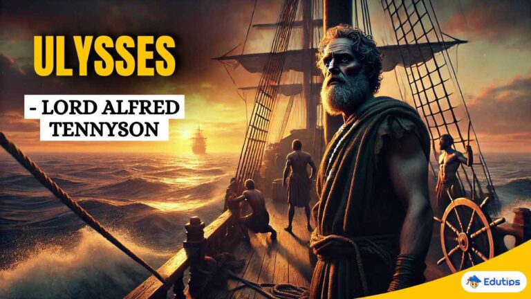 'Ulysses' ALFRED, LORD TENNYSON Summary, Meaning, MCQ Question Answer ...